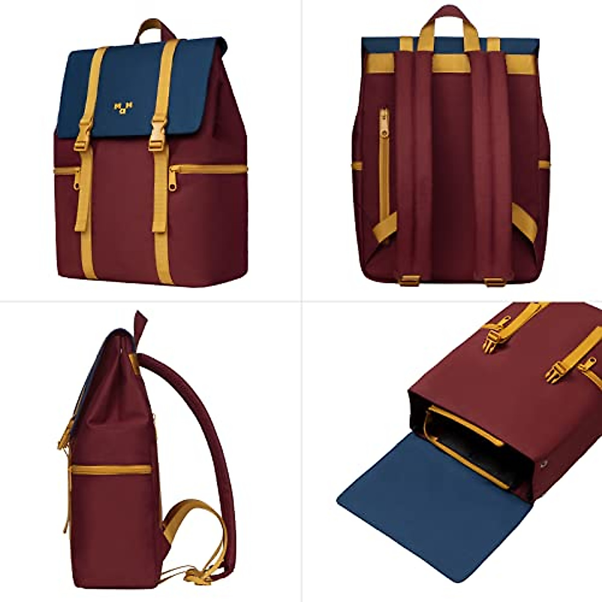 MAH Siro Backpack for Everyday Use, Women men, Brown