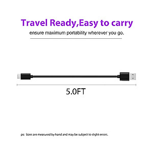 Replacement USB C Charger Charging Cable Cord for Corsair Virtuoso RGB SE/Corsair HS80 RGB/Corsair Virtuoso RGB SE/Virtuoso RGB XT/Corsair HS75 XB Wireless High-Fidelity Gaming Headset (5ft Black)