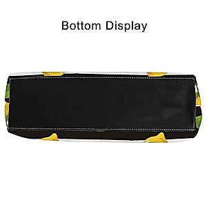 Shoulder Bag Tote Bags for Women Summer Black White Striped Leather Shopper Work Handbags Large Casual Bag