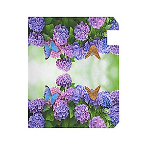 ALAZA Hydrangea Flowers with Butterflies Magnetic Mailbox Cover MailWraps Garden Yard Home Decor for Outside Standard Size-18"x 20.8"