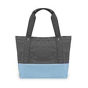 Everest Stylish Tablet Tote Bag, Charcoal, One Size,1002TB-CCA/BL