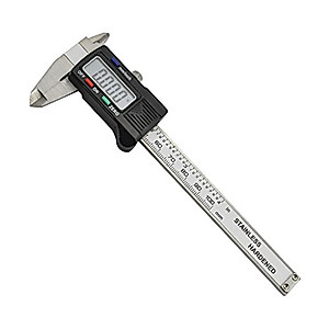 iKKEGOL Precision 100mm 4 Inch Digital Electronic Gauge Stainless Steel Vernier Caliper Micrometer (Small)