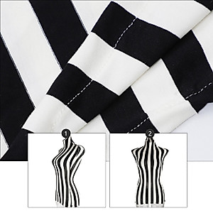 ULTECHNOVO Mannequin Fabric Cover, Mannequins Lace Cover Female Dress Form Stripes Mannequin Display Cover- Fashion Stretchy Cover for Model Display