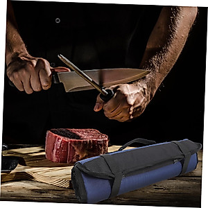 OKUMEYR 1pc Roll 22 Bag Chef Roll Bag Cutlery Holder Backpack Holder Backpack Suitcase Roller Bag Chef Carrying Case 22 Slots Holder Storage Bag Portable Roll Box Toolbox