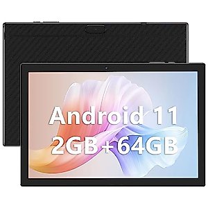 CUPEISI 10 inch Tablet, Android 11 Tablets, 64GB ROM+2GB RAM, Quad-Core Processor Tablet PC, 1280 * 800 IPS HD Display, 2MP+8MP Dual Camera, 6000mAh Tableta.