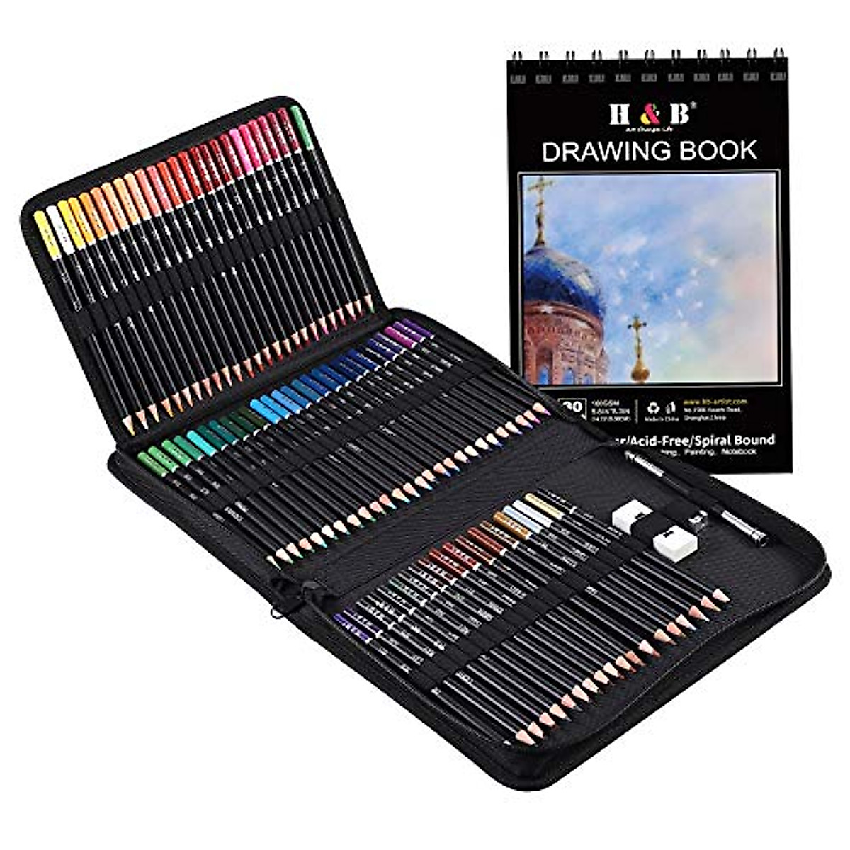 Upgrade Your Art with H & B 76 Pencils & Sketchbook Set