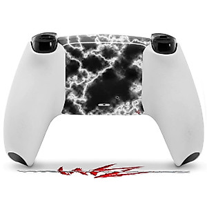 WraptorSkinz Skin Wrap compatible with Sony PS5 DualSense Controller Electrify White (CONTROLLER NOT INCLUDED)