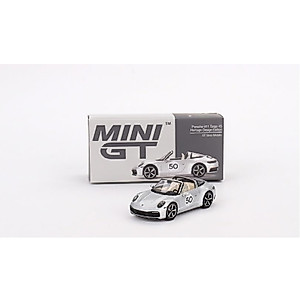True Scale Miniatures Model Car Compatible with Porsche 911 Targa 4S Heritage Design Limited Edition 1/64 Diecast Model Car MGT00507