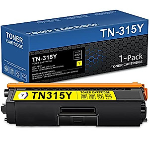 NUCALA Compatible TN315Y TN-315Y TN315Y TN 315Y High-Yield Toner Cartridge TN-315 TN315 Replacement for Brother HL-4140CW HL-4570CDW HL-4570CDWT MFC-9640CDN Printer Ink Cartridge (1-Pack, Yellow)