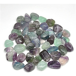 BAWHO Natural Tumbled Stones Bulk Crystals Polished Gemstones Gem Raw Aquarium Decoration Minerals WANMUQYIN (Size : 100g)