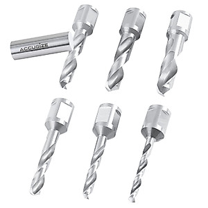 Accusize Industrial Tools 6pcs/Set H.S.S. Fully Ground Drill Sets with 3/4" Weldon Shank, 2inch Cutting Depth, 0519-5002