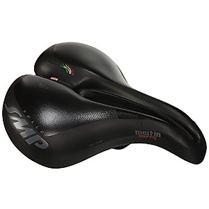 SMP Unisex – Adult's Martin Touring Gel Saddle, Black, Standard Size