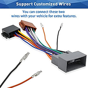 Fiegromech ISO Car Stereo Radio Wiring Harness Cable Replacement for Honda CRV Civic FIT Jazz Odyssey Acura Radio Harness Adapter