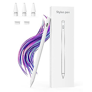 Stylus Pen for iPad with Palm Rejection, Tilt Sensitivity, ZVFBC iPad Pencil for Touch Screens Compatible with iPad Air 3rd/4th/5th, iPad Pro 11/12.9 inch, iPad 6th/7th/8th/9th/10th, iPad Mini 5th/6th
