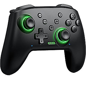 KLEEME Game Controller Wireless Controller Compatible with Nintendo Switch OLED Console Pro Gamepad with 600Mah Rechargeable Battery Programmable Turbo Function