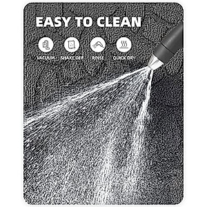 Color G Kitchen Rugs, Non Skid Kitchen Runner Rug Machine Washable Kitchen Floor Mat, Easy to Clean Kitchen Rugs and Mats, 18"x59", Grey