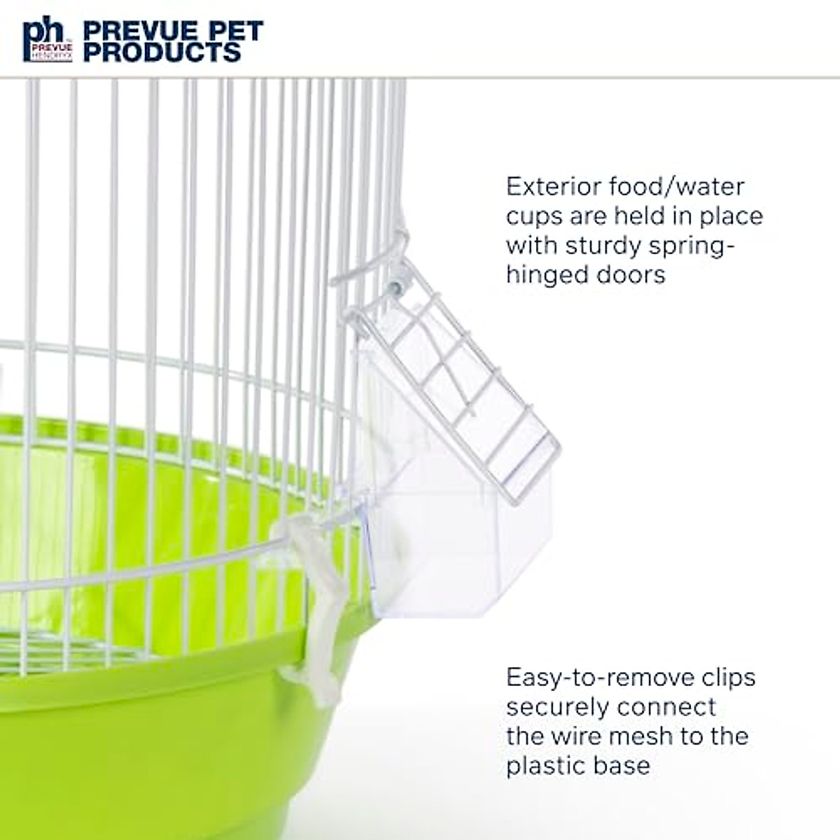 Prevue Hendryx SP31999G Classic Round Bird Cage, Green,1/2"
