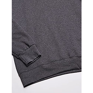 Fruit of the Loom Men's Sofspun Fleece Hoodies, Sweatshirt-Charcoal Heather, Large