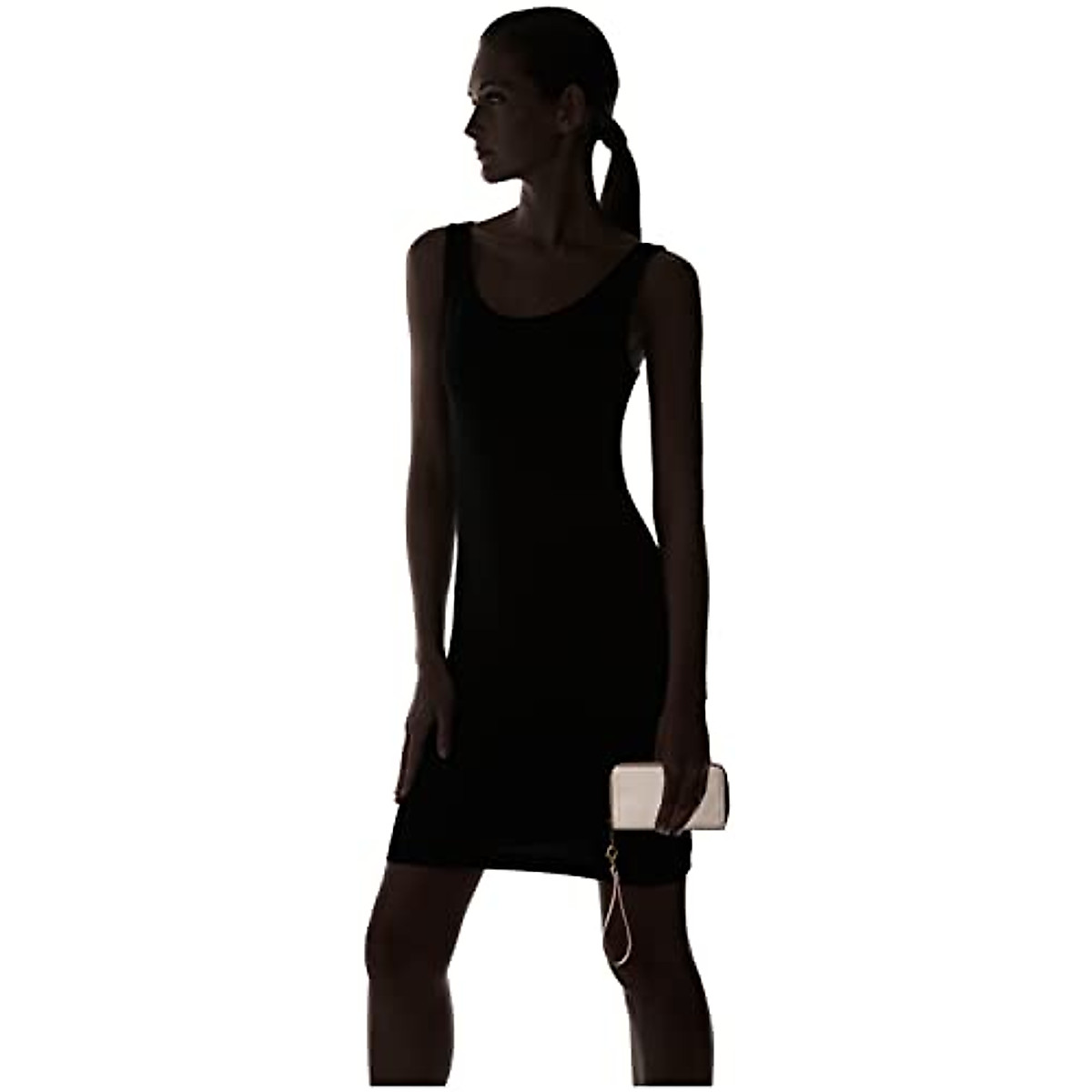 Fossil Women's Logan Eco Leather Wallet RFID Blocking Mid Size Zip with Wristlet Strap, Graystone