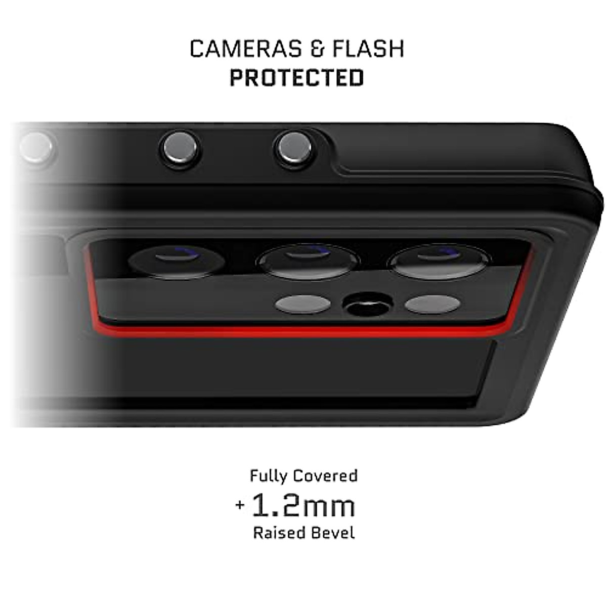 Ghostek NAUTICAL Slim Waterproof Case for Galaxy S22 Ultra 5G - Heavy Duty Shockproof Protection, Built-In Screen & Camera Lens Protector (Black)