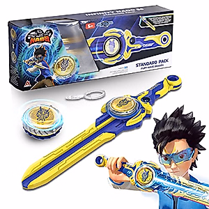 Infinity Nado Battling Top Burst Gyro Toy, Spinning Top w/Sword Launcher, Battle Game Set Toys for 5 6 7 8 9 10 Years Old Boys Girls, Gifts for Boys Girls Kids - Fury Wave Dragon