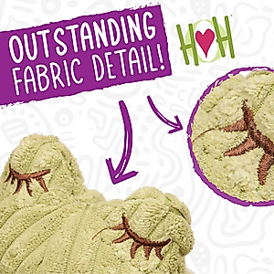 HuggleHounds Knottie Plush Dog Toy - Dog Stuffed Animal Toy, Puppy Toys, Squeaky Dog Toy for Small, Medium & Large Dogs, Soft Fleece, Durable Plush to Keep Them Busy - Ellamae Elephant, Small