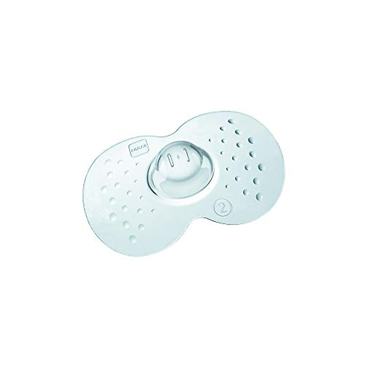 MAM Breastfeeding Nipple Shields with Sterilizing Storage Case, Nipple Shields for Nursing Newborn, Size 2 Regular 23mm, 2-Count, Clear
