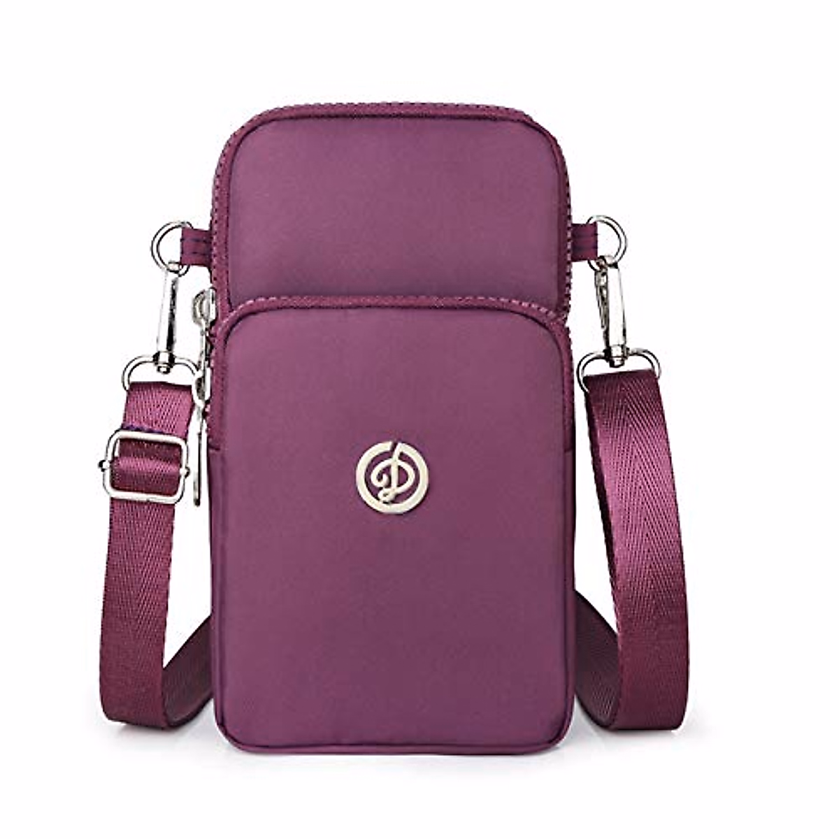 Crossbody Phone Purse Mulit Pocket Cell Phone Shoulder Strap Wallet Case for Motorola One 5G Ace Moto G Power 2022 Moto G Stylus 2022 Moto G Pure 2021 G8 Plus TCL 20L 10L 30 SE BLU G91 Pro (Purple)