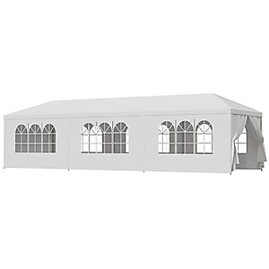 BBBuy 10'x30' Outdoor Party Wedding Tent Canopy Waterproof Camping Gazebo BBQ Shelter Pavilion Heavy Duty, 8 Removable Sidewalls (10x30)
