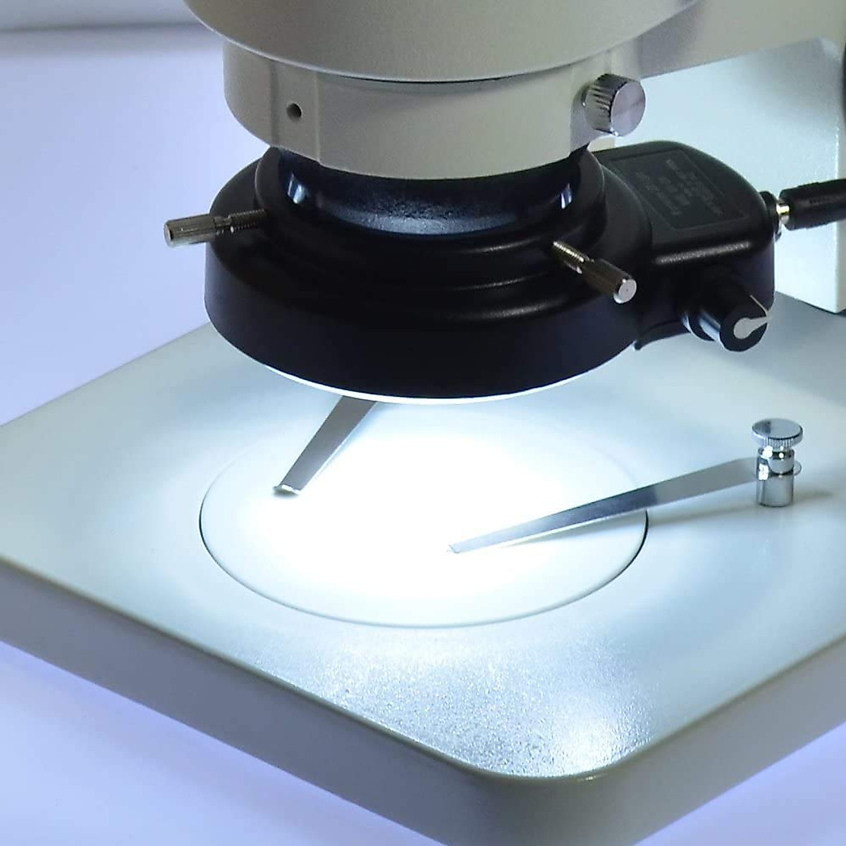 HAYEAR 144 LED Ring Light Lamp Illuminator Lighting Sourse for Industry Stereo Microscope Camera with Power Adapter HY-144B