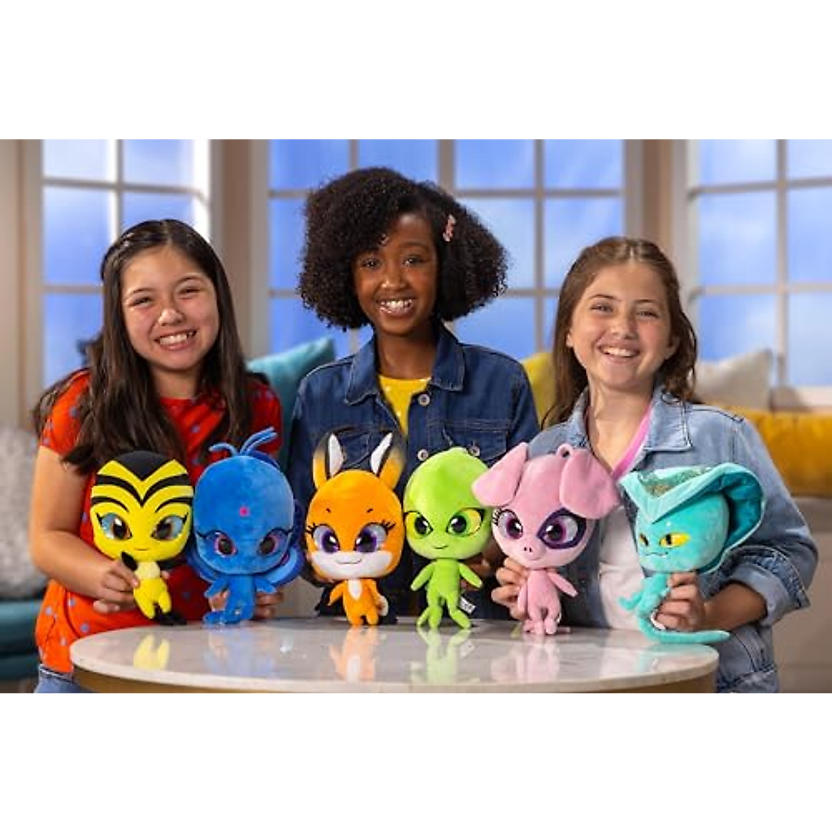 Miraculous Ladybug Kwami Mon Ami Plush Toy - Trixx The Fox, Super Soft Stuffed Animal - 9-inch Collectible Plush Figure, Ladybug & Cat Noir, Gift Stocking Stuffer for Kids & Collectors