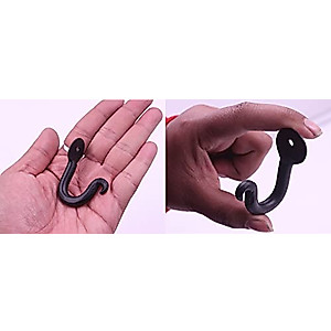 Pack of 20 Large Penny Single Robe Hook 2 Inch Iron Blacksmith Key Holder Towel, Handbags, Hat Hanging Perfect for Bathroom, Kitchen, Living Room by The Metal Magician