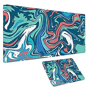 Marble Mouse Pad XXL Large Mouse Pad Gamer Computer Desk Mat Gaming Keyboard Big Mouse Pad Desk Mat PC Gamer Mousepads Mat-SS-2||300x800x2mm