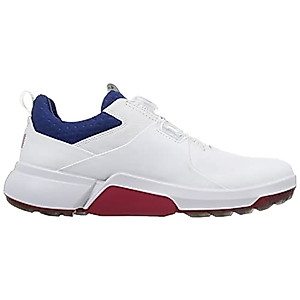 ECCO Men's Biom Hybrid 4 BOA Gore-TEX Waterproof Golf Shoe, White, 13-13.5