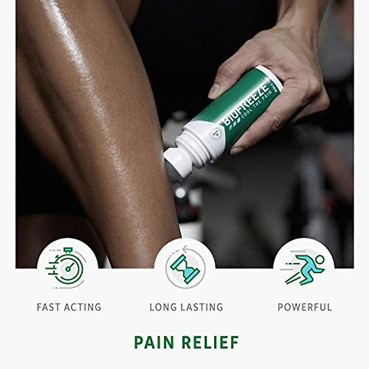 Biofreeze Colorless Roll-On, Fast Acting, Long Lasting, & Powerful Topical Pain Reliever, Cream, (Packaging May Vary) ,3 Fl Oz (Pack of 3)