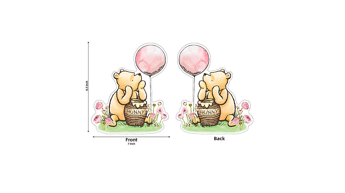 Winnie the Pooh Cake Topper for Baby Showers & Birthdays