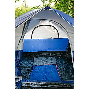 Stansport Redwood Rectangular 30" x 75" Sleeping Bag, Blue,Dark Green