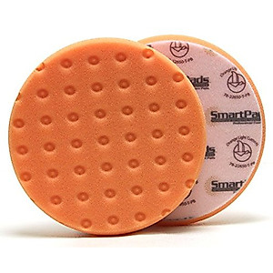 Lake Country CCS Smart Pads DA 5.5 inch Foam Pad (3-White, 3-Orange, 5.5)