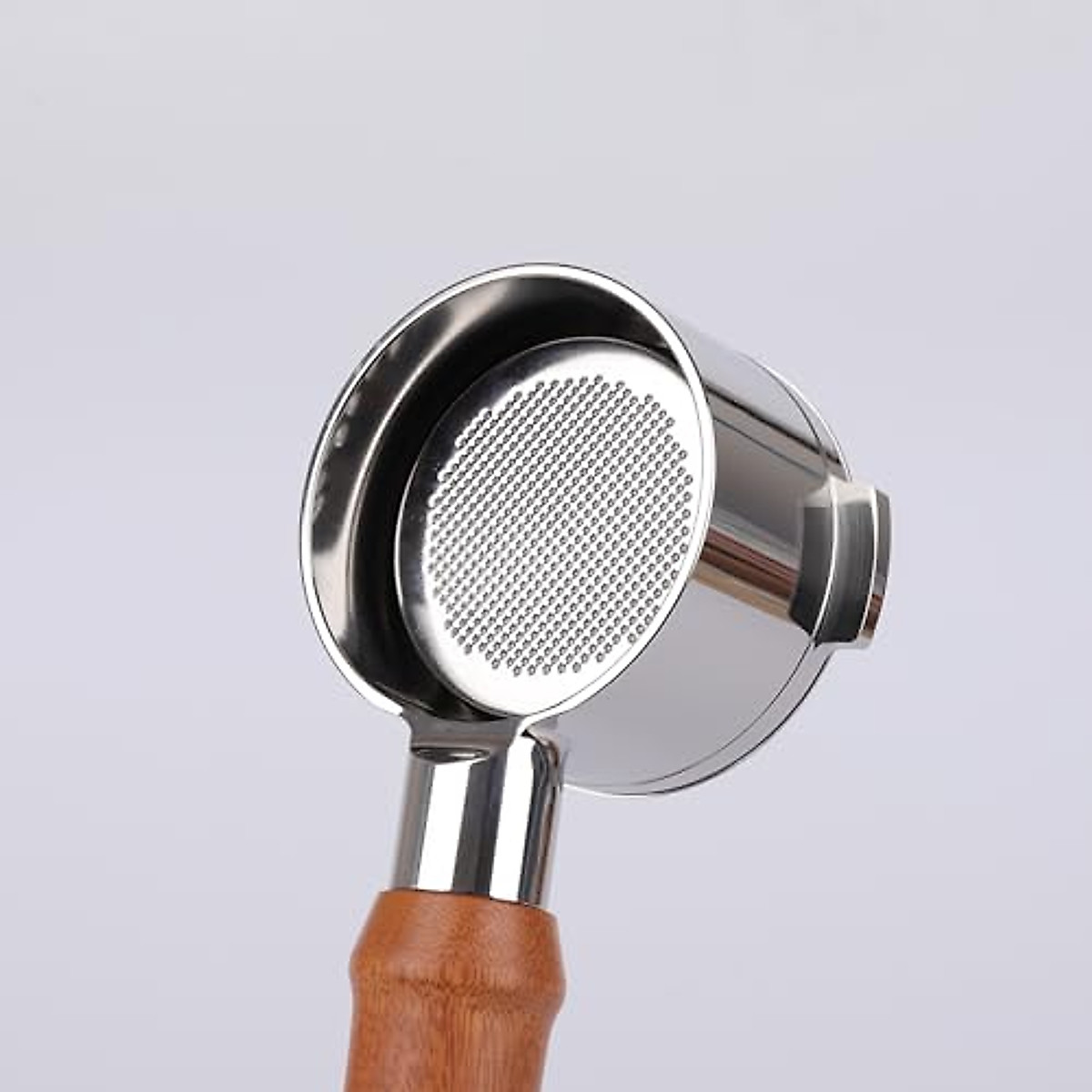 51mm bottomless portafilter 2 ears with Wooden Handle