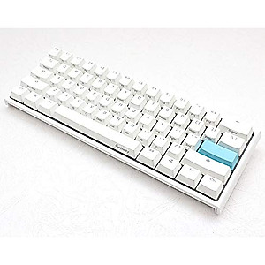 Ducky One 2 Mini Pure White - RGB LED 60% Double Shot PBT Mechanical Keyboard (Cherry MX Blue)