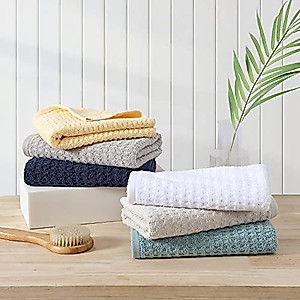 Tommy Bahama- Hand Towel Set, Highly Absorbent Cotton Bathroom Decor, Low Linting & Fade Resistant (Northern Pacific Yellow, 2 Piece)