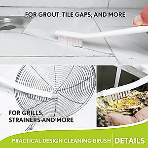Small Scrub Brushes for Cleaning,Crevice Cleaning Tool Set for Track Juicer Toaster Sink Tile Grout Grater Seafood,Detailing Cleaning Supplies Gadgets for Kitchen Appliances