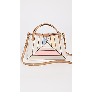 Mlouye Women's Mini Sera Tote, Leather | Sprinkles White, One Size