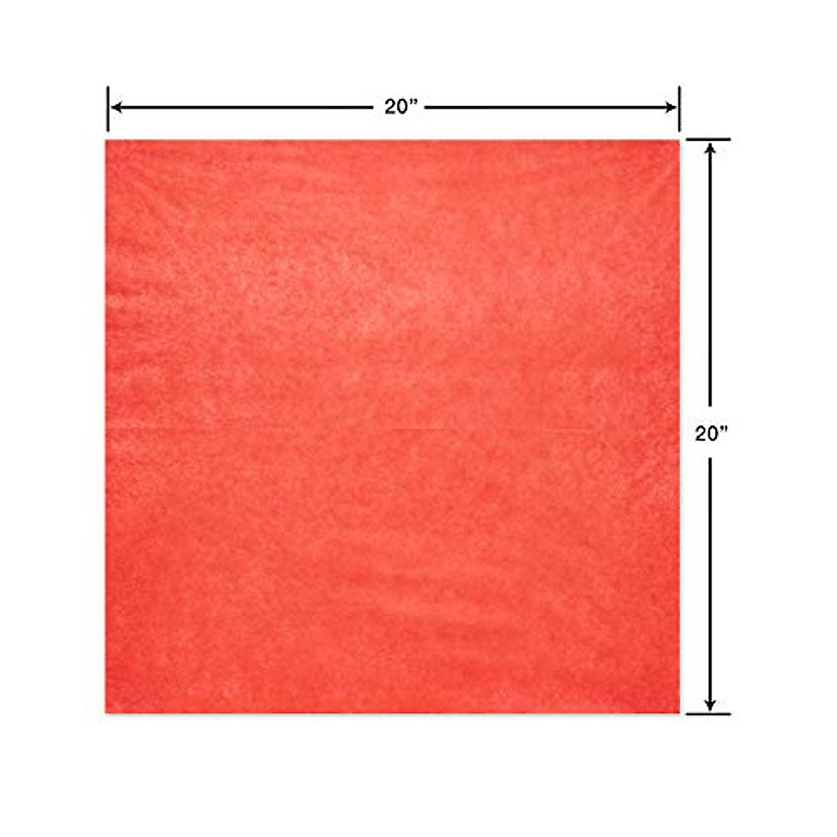 American Greetings 125 Sheets 20 in. x 20 in. Bulk Tissue Paper (Red and White) for Christmas, Birthdays, Holidays and All Occasion