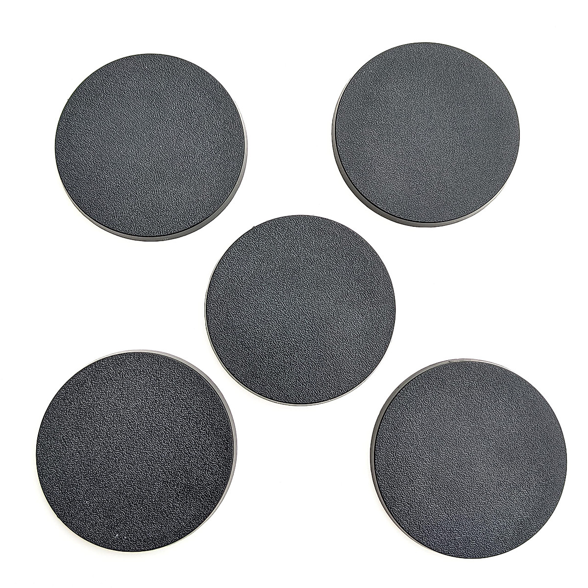 Stonehaven Miniatures 20PK - Blank Miniature Bases, 60mm Diameter - Designed for 28mm Scale Tabletop War Game Miniatures - Plastic, Black