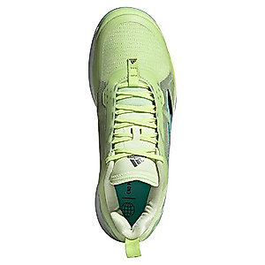 adidas Women's Avacourt Tennis Shoe, Almost Lime/Black/Pulse Lime, 8