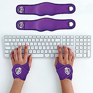 EXPOPROX.Wearable Gel Wrist Rest Pads.Mouse and Keyboard Wrist Support Adjustable Wrist Brace.