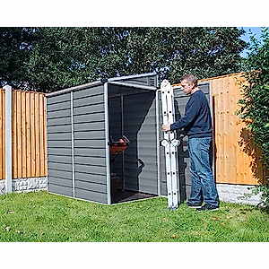 Palram - Canopia Skylight 4' x 6' Lean-to Shed - Gray