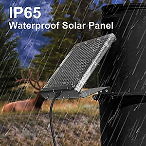 POWOXI 6V 1.5W Solar Panel to Recharge Deer Feeder Battery Waterproof Outdoor Solar Charger with Mounting Bracket (6v Deer Feeder Solar Panel 1.5W)