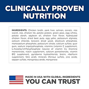 Hill's Science Diet Sensitive Stomach & Skin, Puppy, Stomach & Skin Sensitivity Support, Wet Dog Food, Salmon & Vegetable Stew, 12.5 oz Can, Case of 12